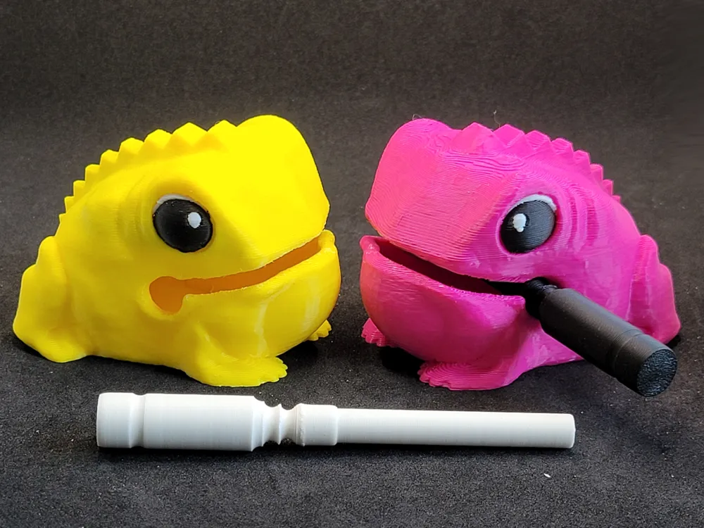 Guiro Frog - Free 3D Print Model - MakerWorld