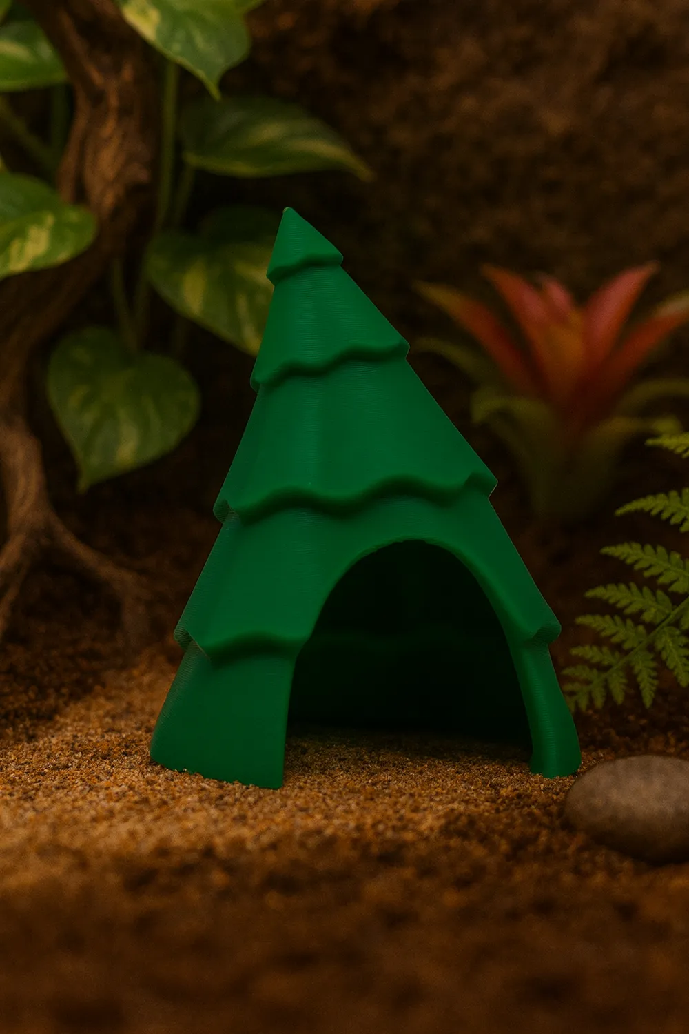 Christmas Tree Reptile Hide - Free 3D Print Model - MakerWorld