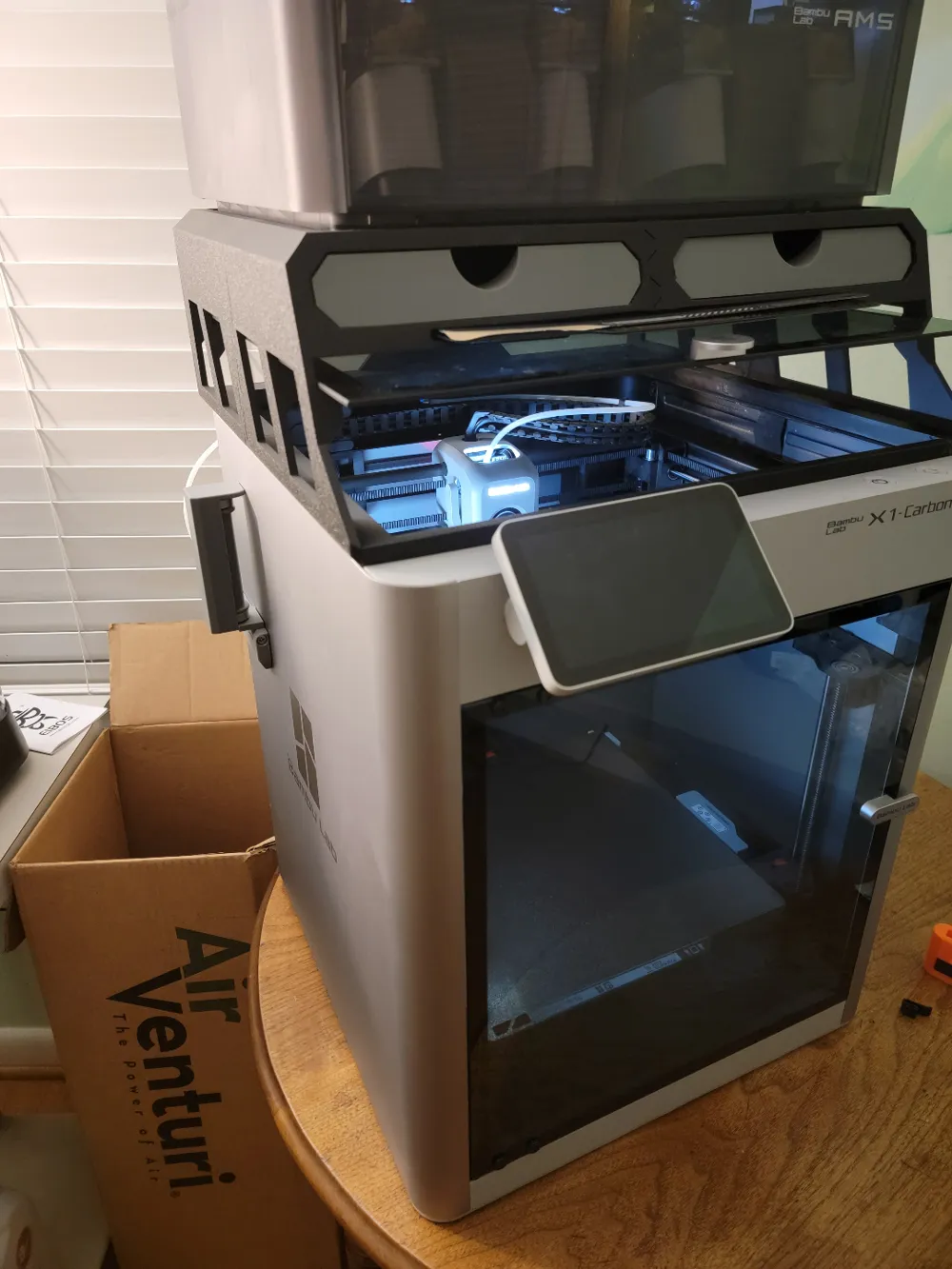 BambuX1C/P1S/P1P Folding Rolling Side Spool Holder - Free 3D Print ...