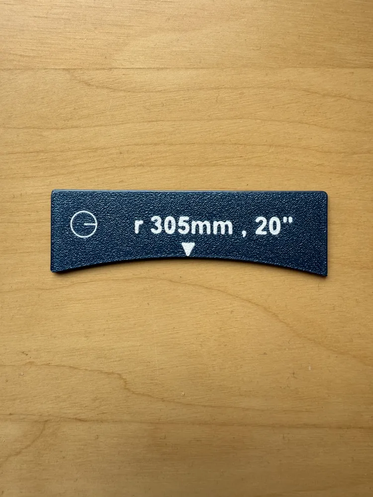 'Guitar String Height Ruler' - Radius 20", 305mm by AndreasSMakerWorld ...