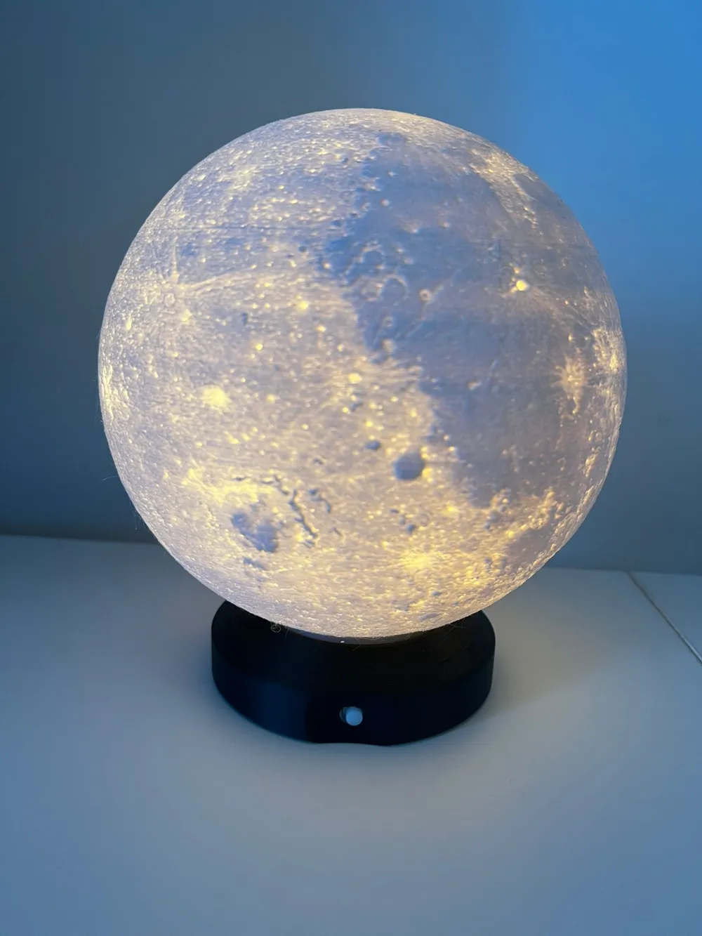Base for moon lamp (Led lamp kit 001) by Tudor_Adrian11 MakerWorld: Download Free 3D Models
