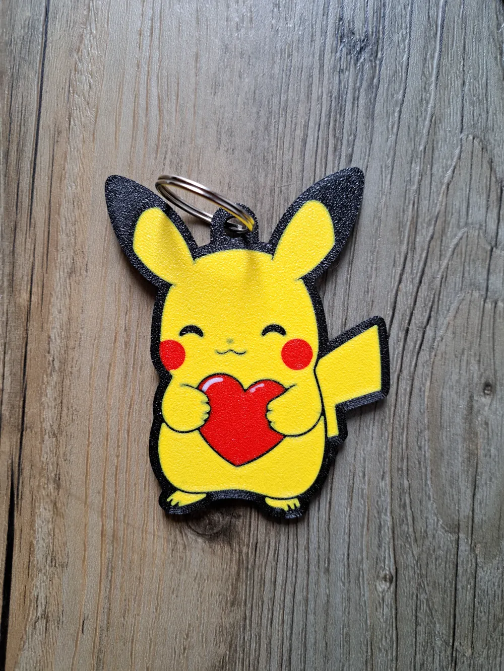 Love Pikachu with heart - Valentine by creachick3d MakerWorld: Download ...
