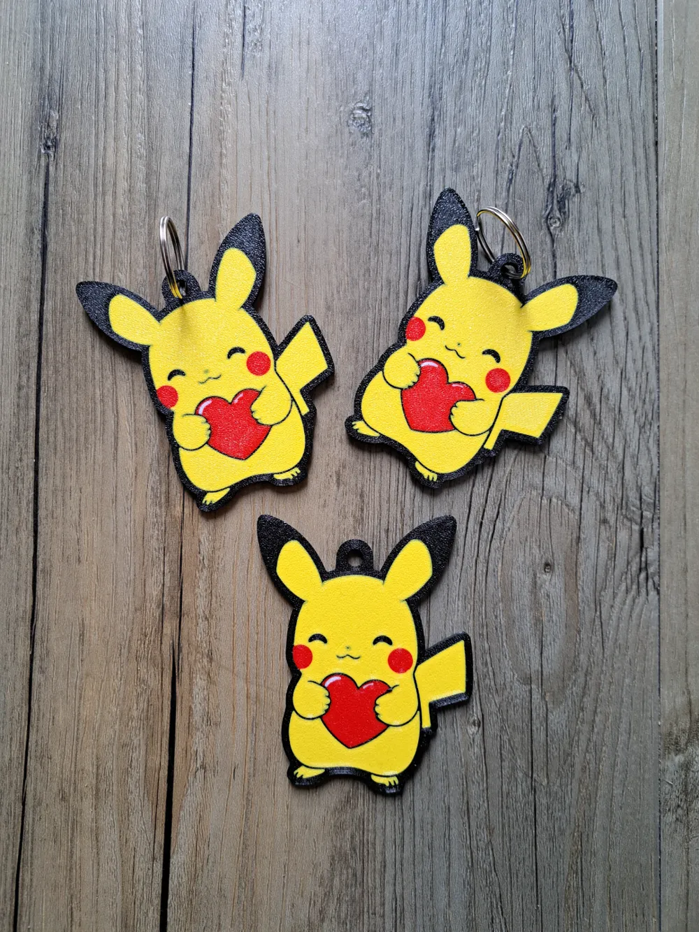 Love Pikachu with heart - Valentine by creachick3d MakerWorld: Download ...