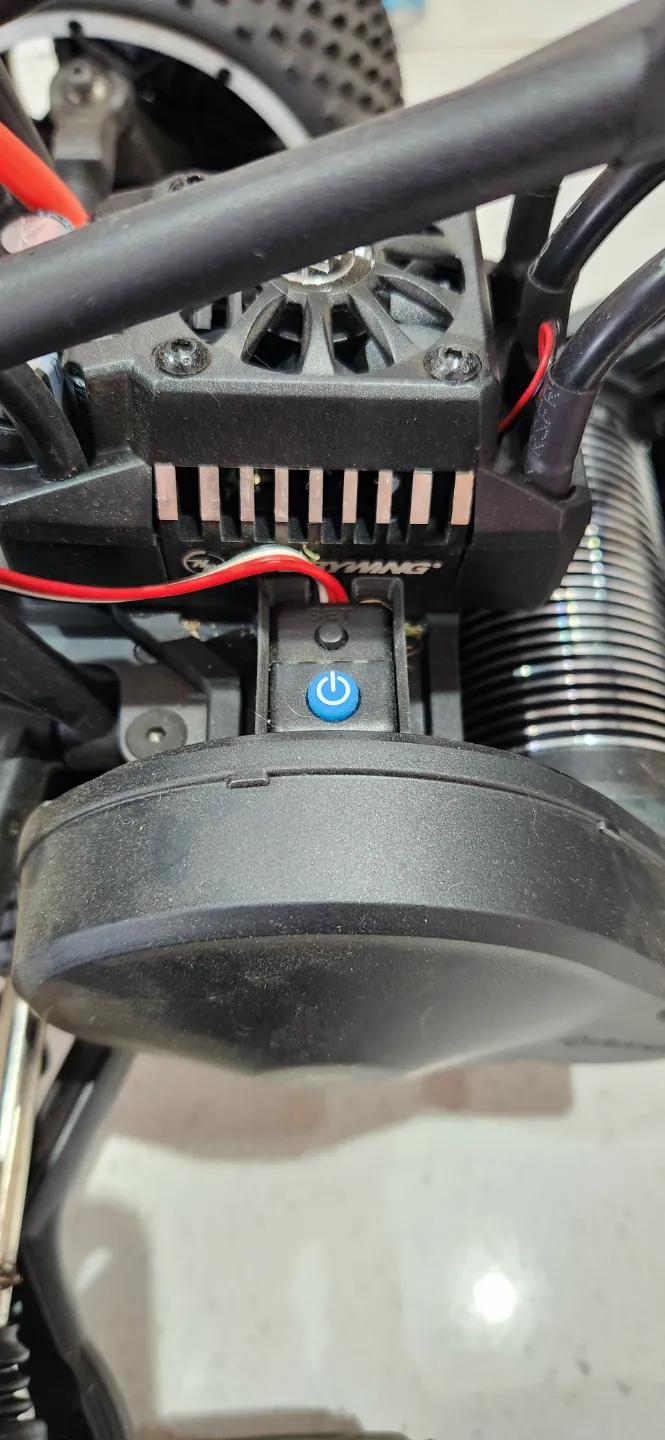 HPI Baja 5B Flux HobbyWing Max5 Power Button Mount by gruss225 - MakerWorld