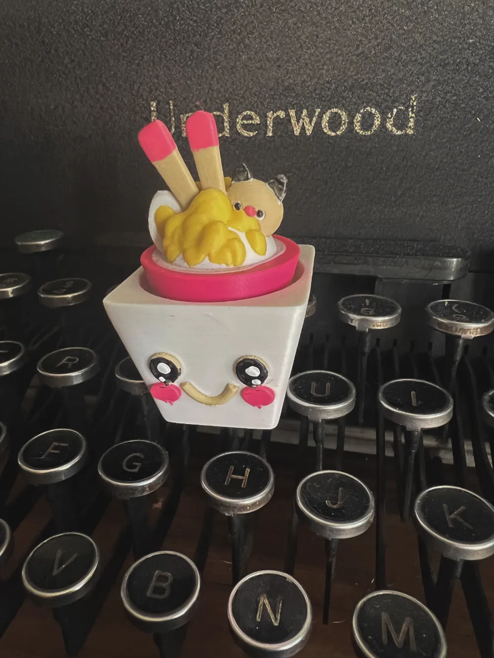 Adorable gatito ramen kawaii, clicker antiestrés - Modelo de impresión ...