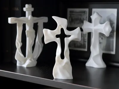 Cruz Moderna por Crow_ckMakerWorld: Descarga Modelos 3D Gratuitos