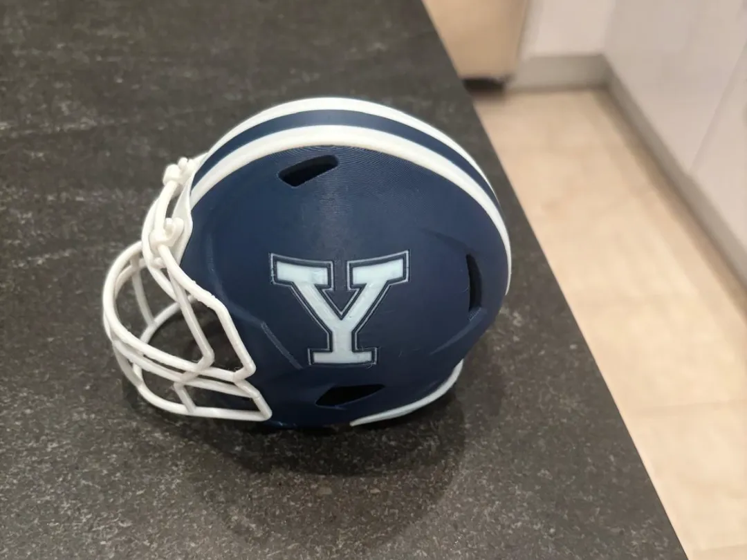 Yale Football helmet - Free 3D Print Model - MakerWorld