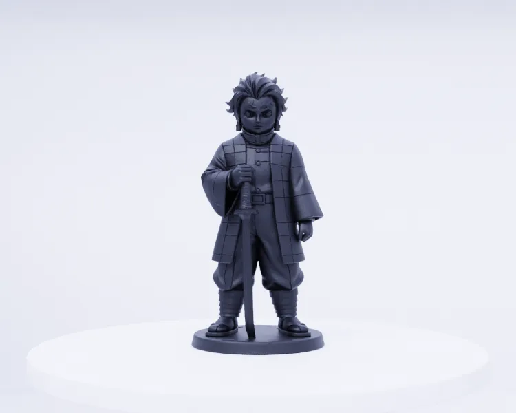 Tanjiro Kamado - De pie con pose de espada - Modelo de impresión 3D ...