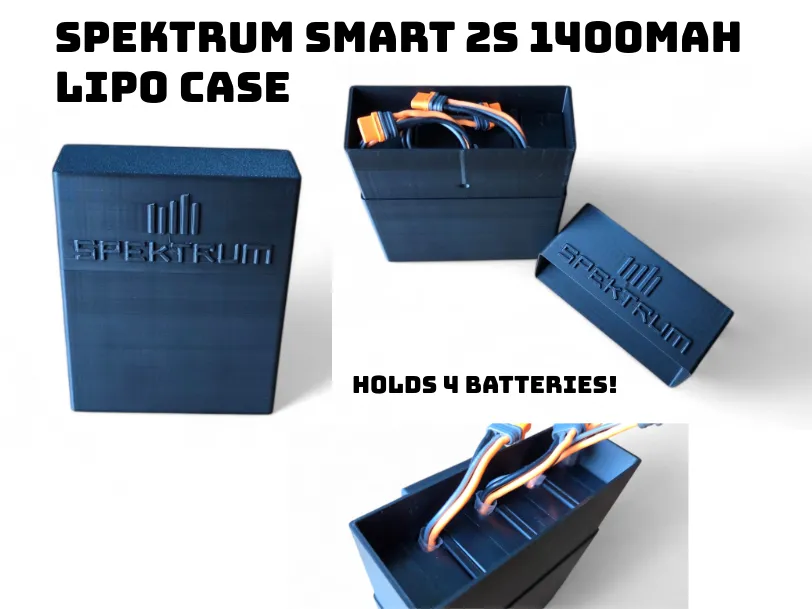 Étui pour batterie LiPo Spektrum Smart G2 1400mah - Modèle d'Impression ...