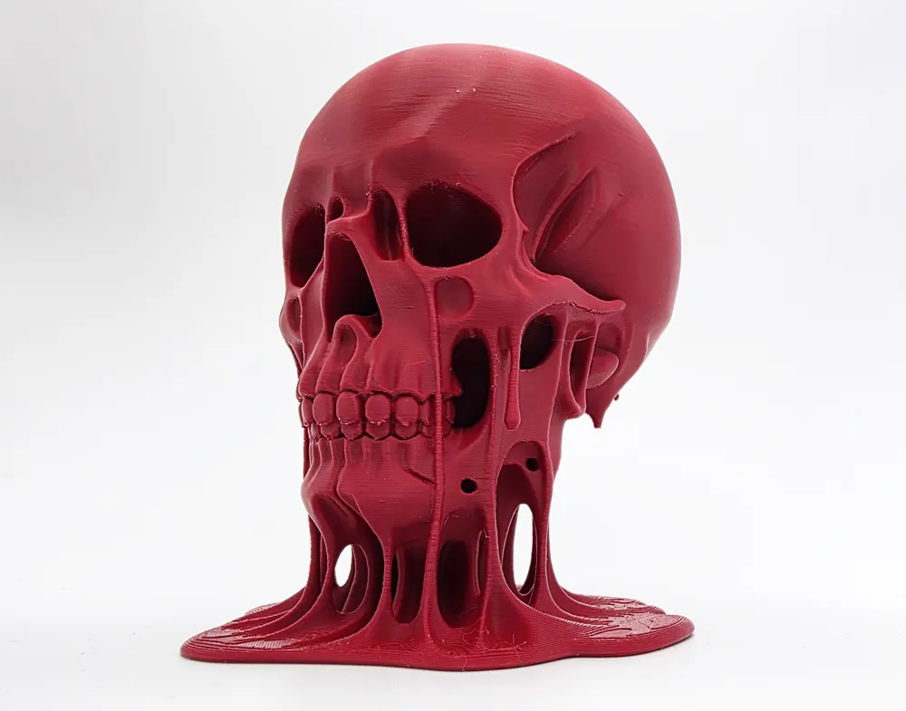 Bloody Melting Skull - Free 3D Print Model - MakerWorld