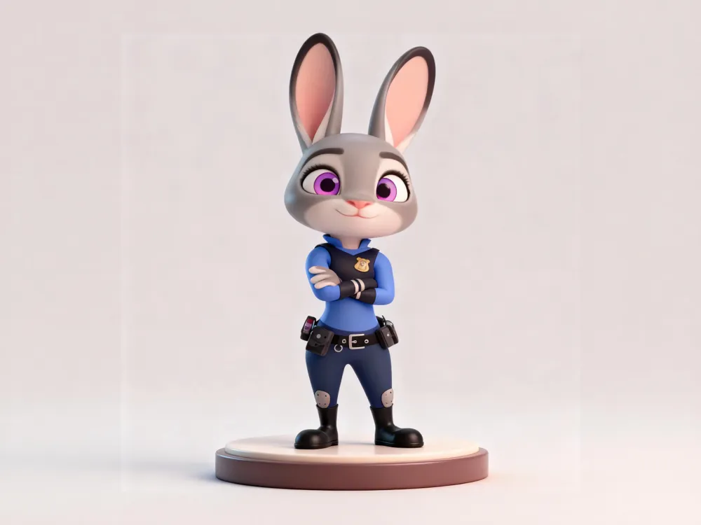 Judy - Zootopia 2 Officer Hopps - Disney Animated Movie Merchandise ...
