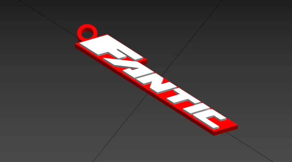 Fantic logo keychain by speedprint3d - MakerWorld