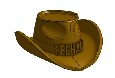 tiny Cowboy hat for miniatures by TheFestiveMedic - MakerWorld