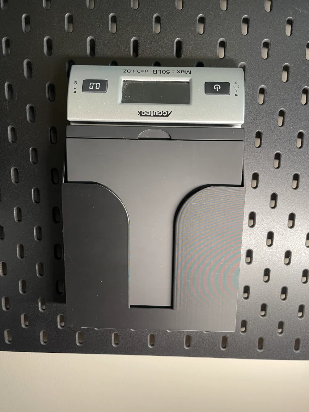 Skadis Accuteck Scale Mount by CampbellFarms - MakerWorld