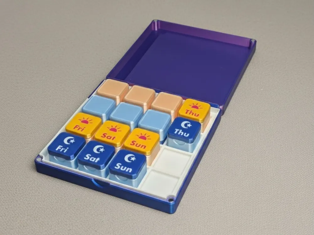 Daily Pill Management System - Free 3D Print Model - MakerWorld
