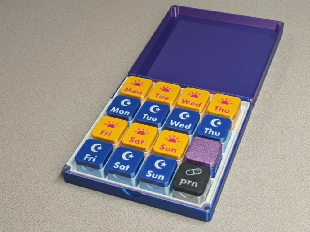 Daily Pill Management System - Free 3D Print Model - MakerWorld