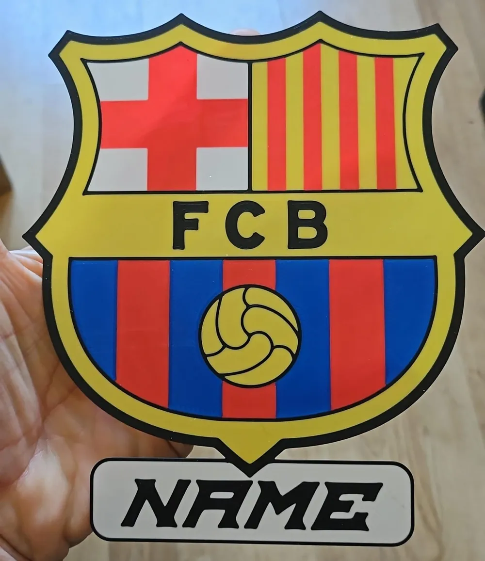 Customizable Football Club Barcelona Name by davinchi20MakerWorld ...