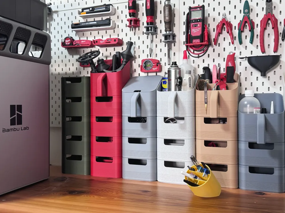 Portable Tool Organizer / Workshop / Stackable - Free 3D Print Model ...