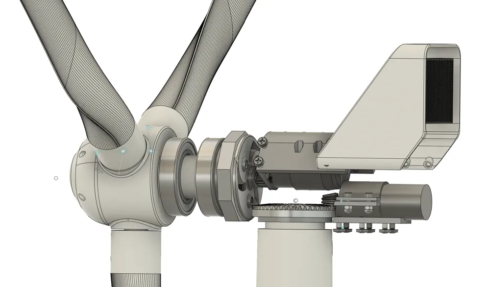 Wind Turbine V140cm - Free 3D Print Model - MakerWorld