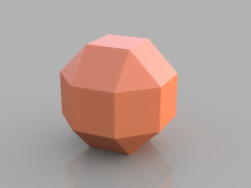 Low Poly Spheres: Rhombicuboctahedron Remixed by Adam L MakerWorld ...