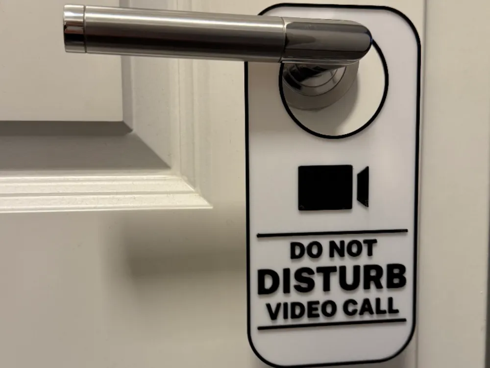 Door sign (Do not disturb - Video call) by extrakaese - MakerWorld