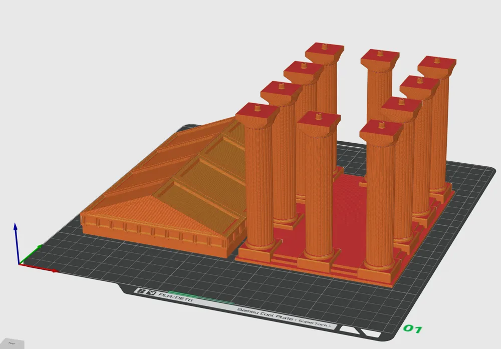 Greek Temple BookNook - Free 3D Print Model - MakerWorld