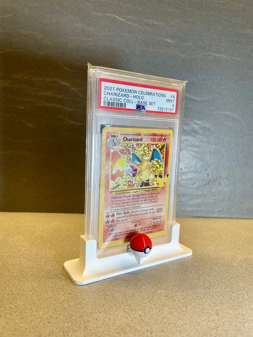 Pokemon PSA Card Display Stand with Pokeball by DAMA_Lab MakerWorld ...