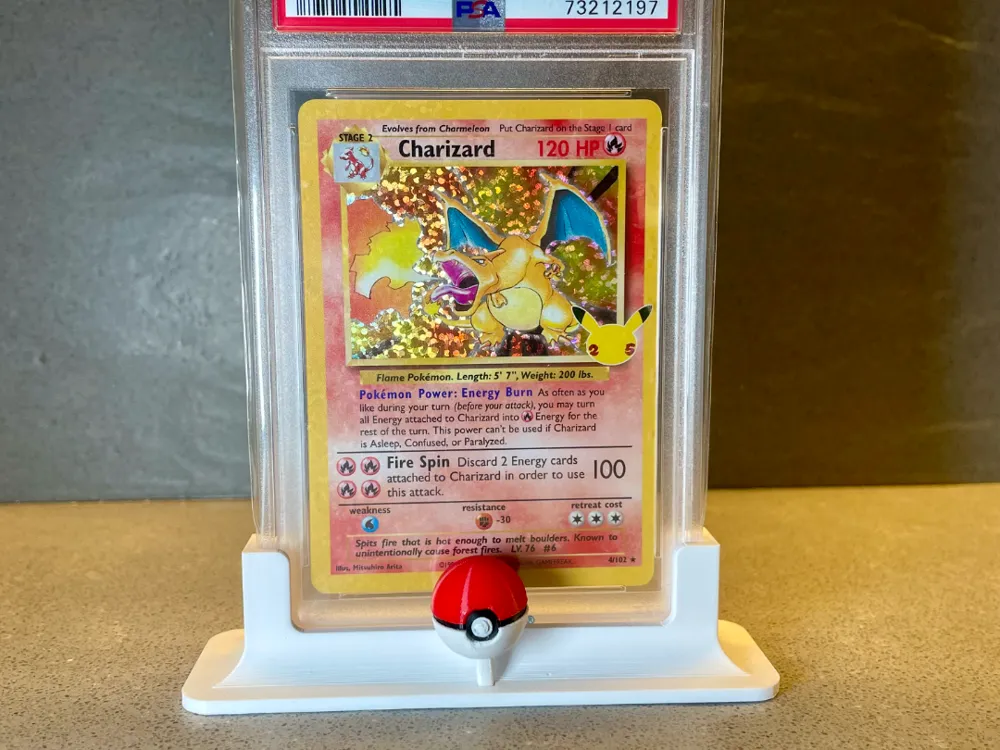 Pokemon PSA Card Display Stand with Pokeball by DAMA_Lab MakerWorld ...