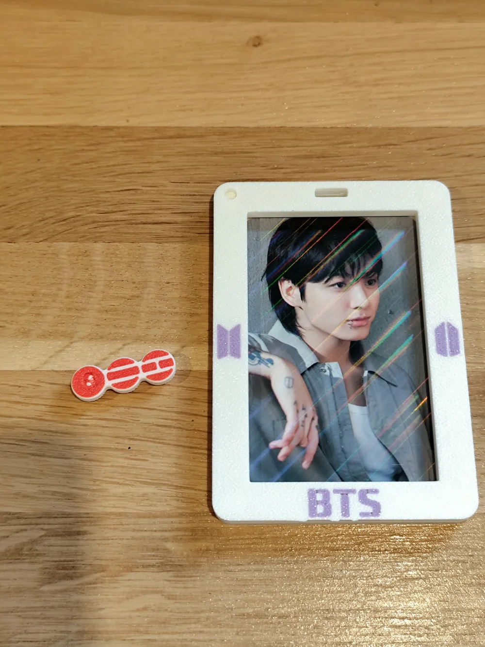 BTS Photocard Holder Keychain – Customizable - Free 3D Print Model ...