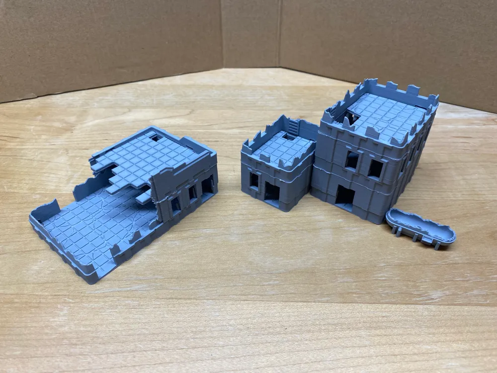 10mm Destructible Modular SciFi Buildings Sample by StandardAwesome ...