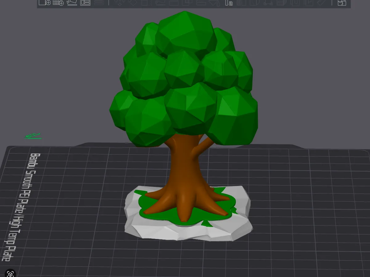 Big tree low poly - Free 3D Print Model - MakerWorld