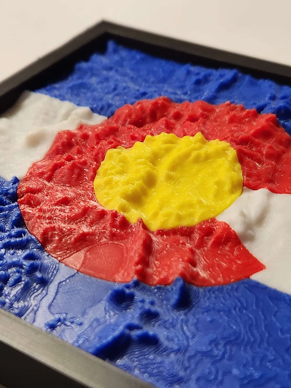 Topographical Colorado State Flag Puzzle by NoobAlike MakerWorld ...