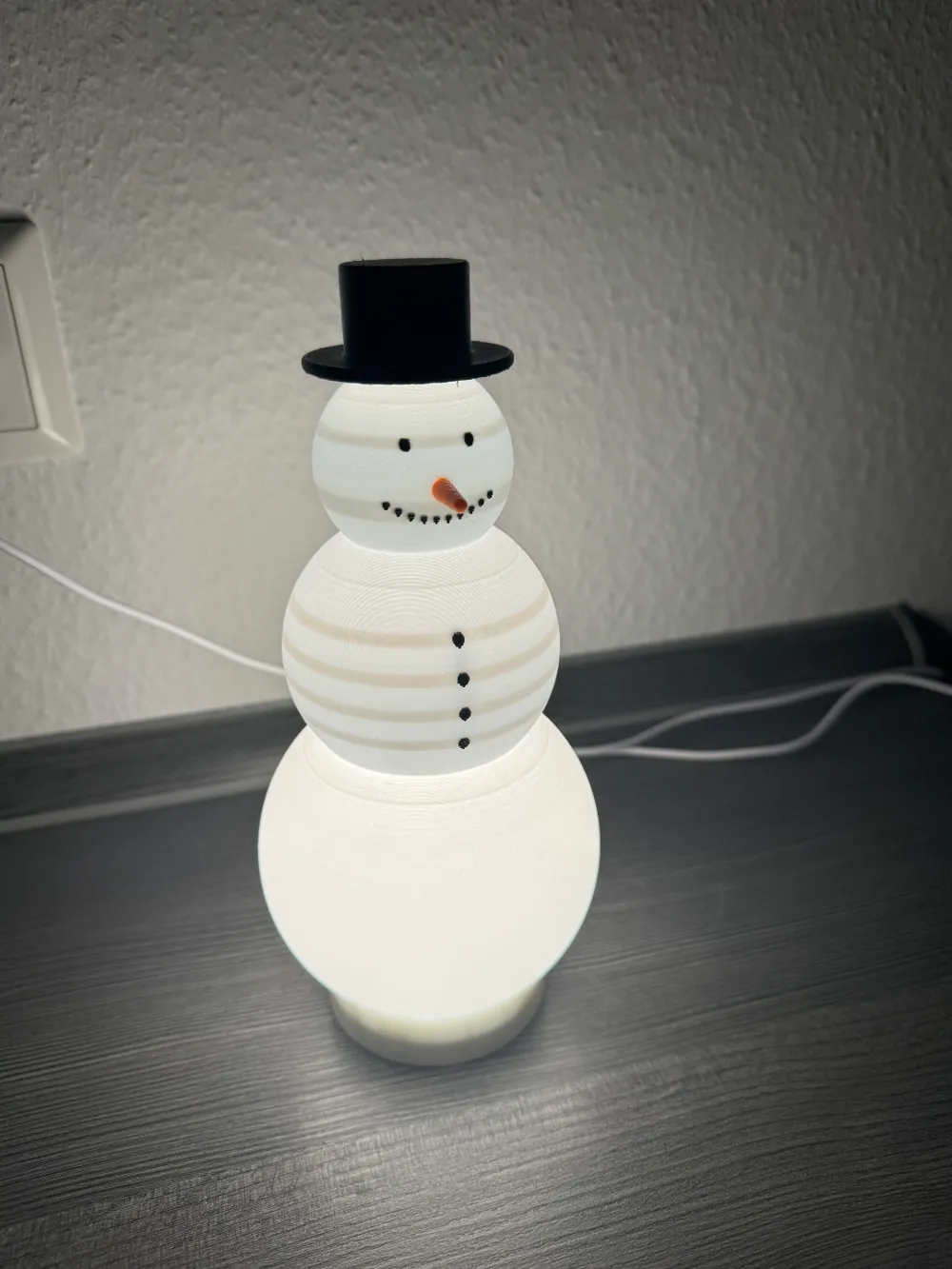 Snowman Lamp Multi-/Single Color by Volker88 - MakerWorld