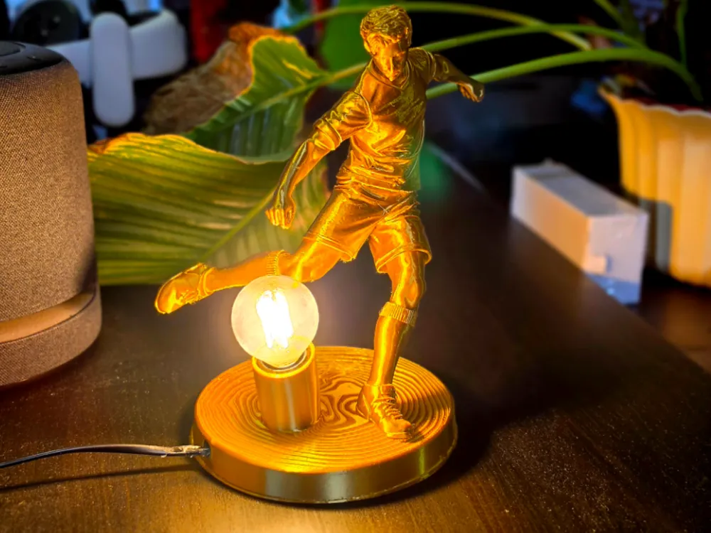 Football Kick Lamp Design - Free 3D Print Model - MakerWorld