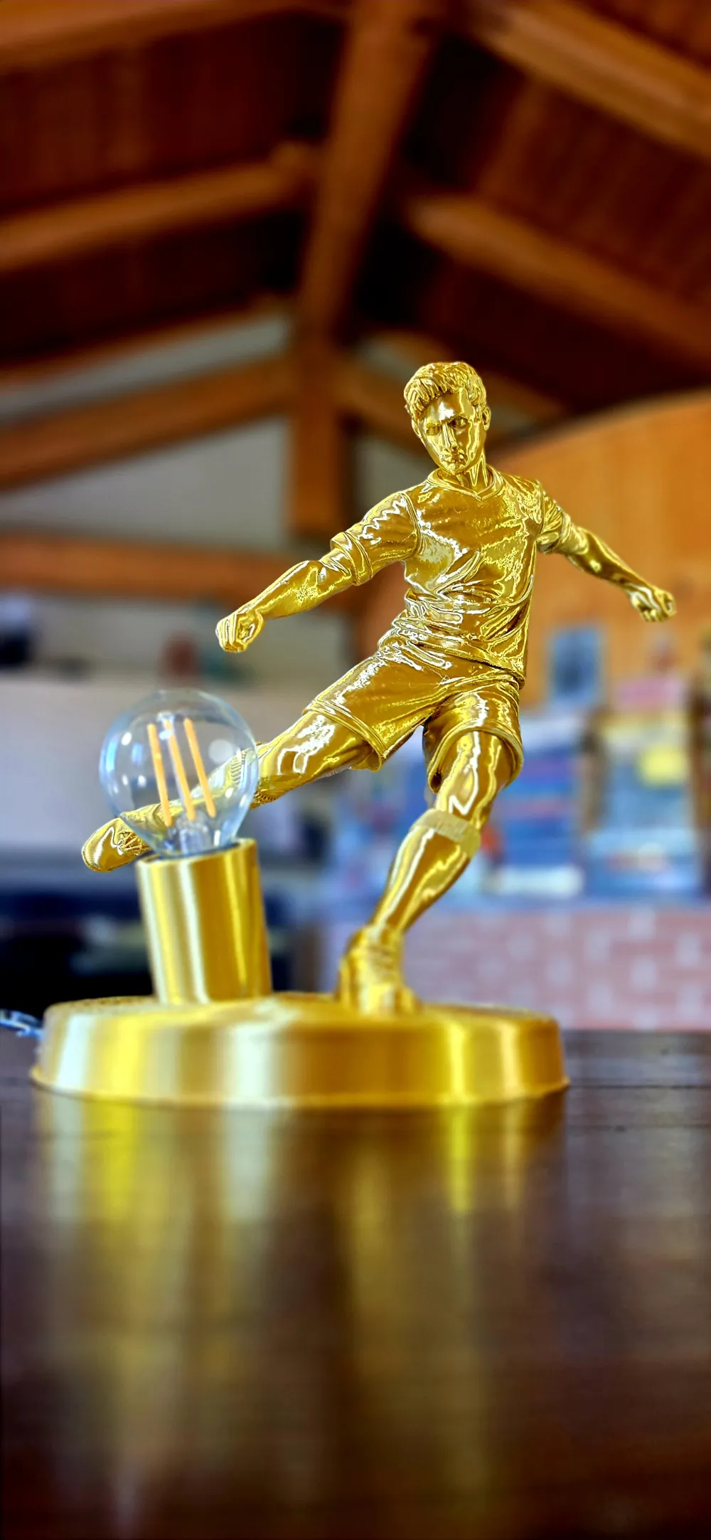 Football Kick Lamp Design - Free 3D Print Model - MakerWorld