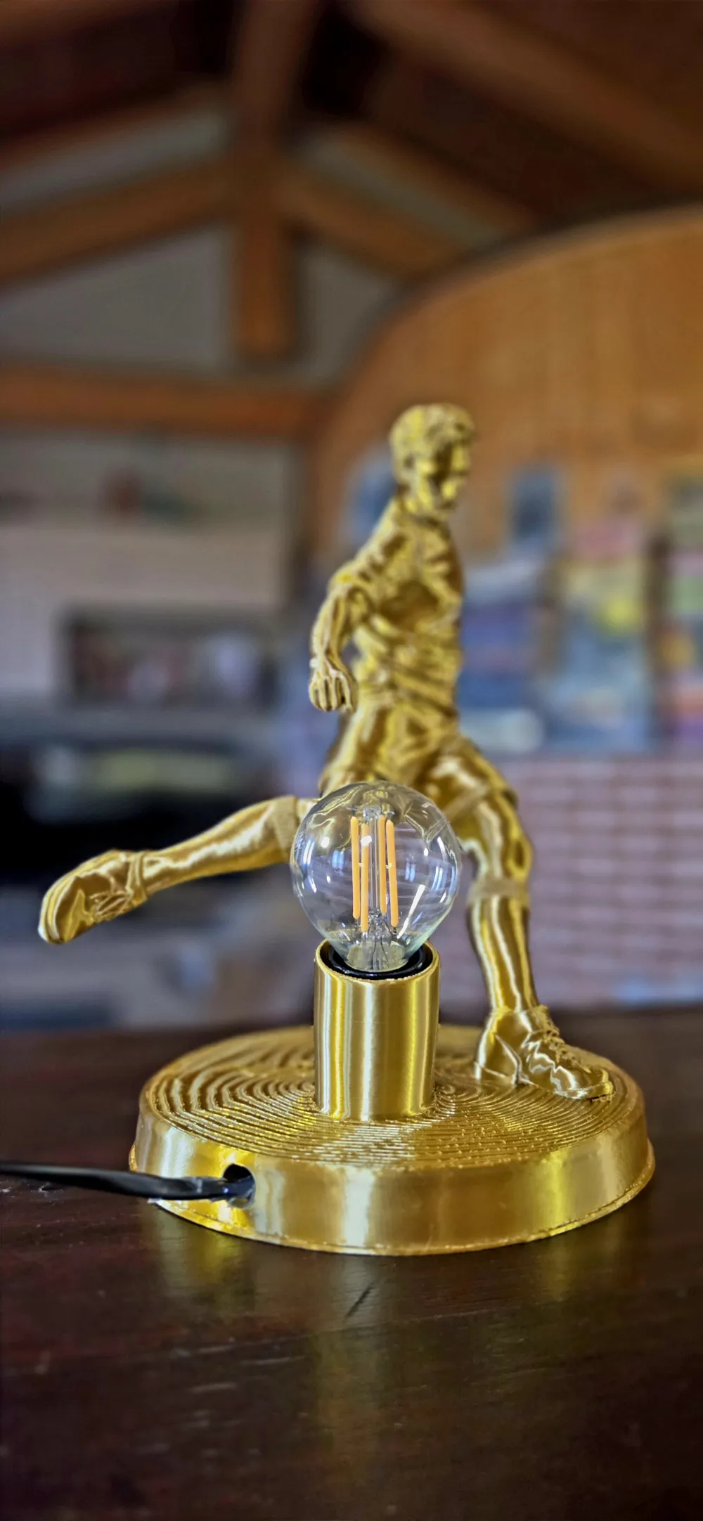 Football Kick Lamp Design - Free 3D Print Model - MakerWorld