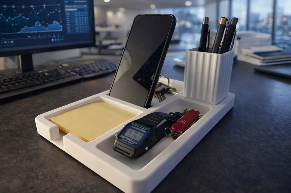 Modern Desk Organizer - Free 3D Print Model - MakerWorld