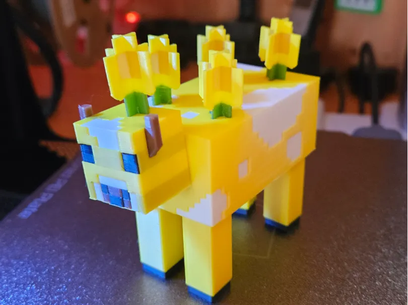Minecraft Flower Cow by 3D_Onkel MakerWorld: Download Free 3D Models