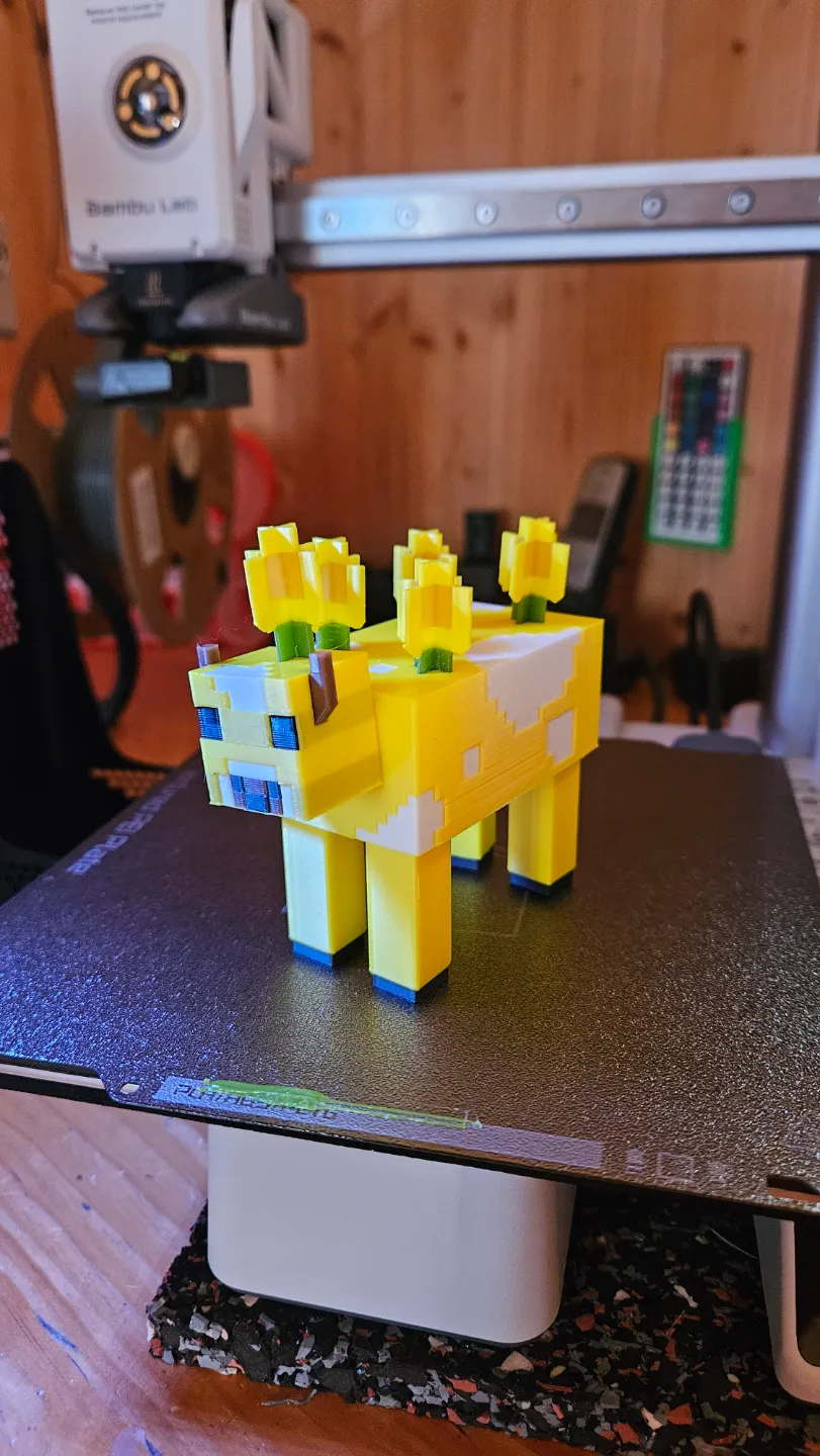 Minecraft Flower Cow by 3D_Onkel MakerWorld: Download Free 3D Models