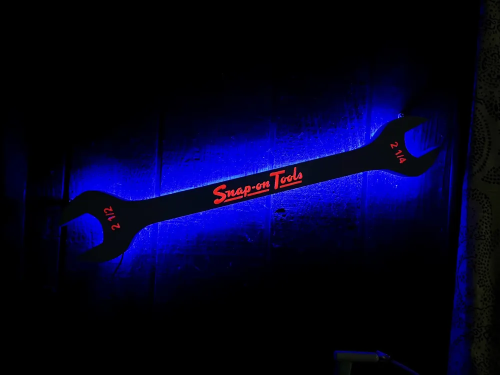 Large Snap-on LED Sign - Free 3D Print Model - MakerWorld