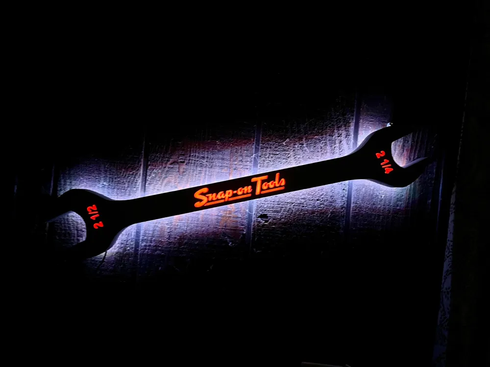 Large Snap-on LED Sign - Free 3D Print Model - MakerWorld