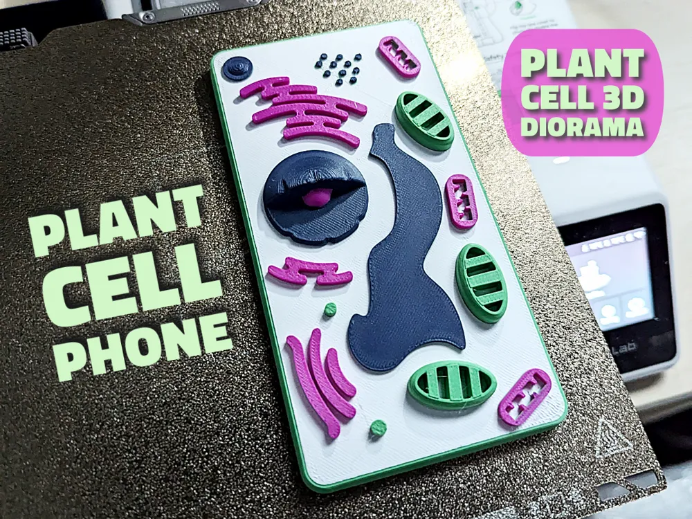 Plant Cell Phone Model 3D Diorama by LAYRLAB - MakerWorld