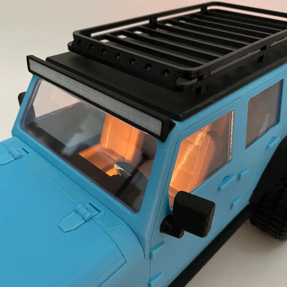 JEEP WRANGLER with LED lights - SCALE 1:12 by soarpix - MakerWorld