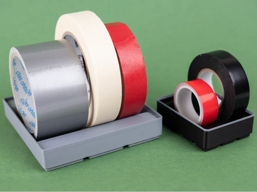 Tape holder GRIDFINITY for Large and Small Tapes - Free 3D Print Model ...