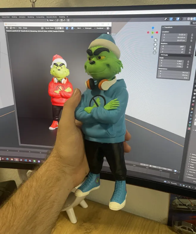 Grinch Urban Vibes ( Multiparts + 3mf included ) by PixelForm 3D ...