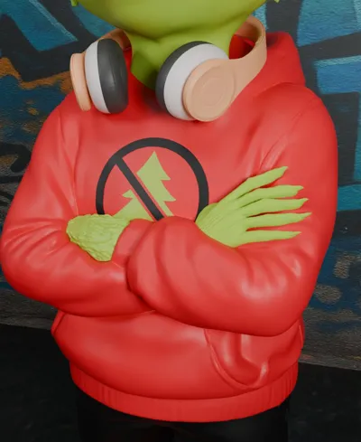 Grinch Urban Vibes ( Multiparts + 3mf included ) by PixelForm 3D ...