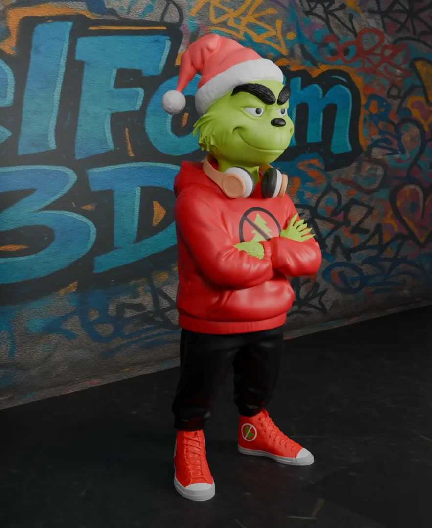 Grinch Urban Vibes ( Multiparts + 3mf included ) by PixelForm 3D ...