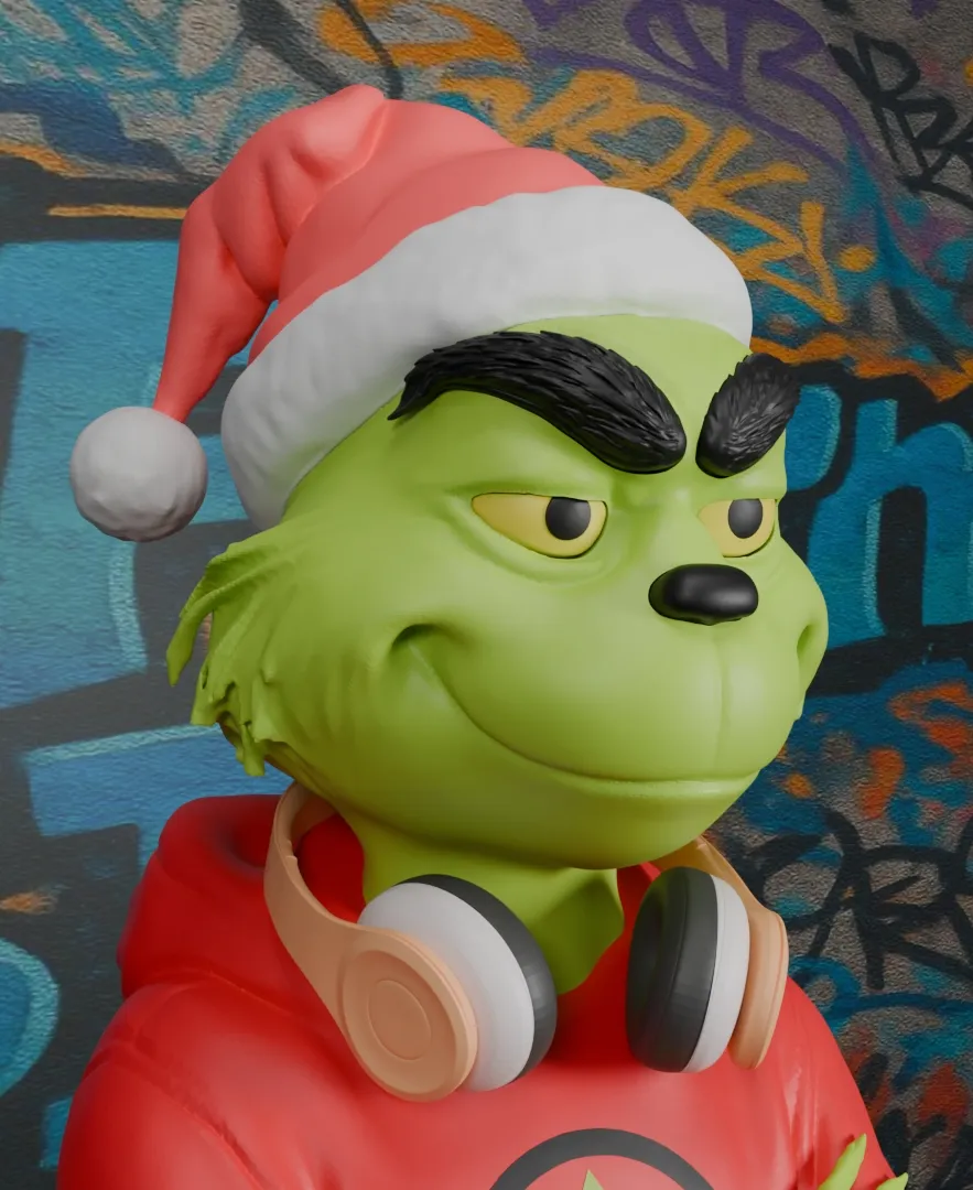 Grinch Urban Vibes ( Multiparts + 3mf included ) by PixelForm 3D ...