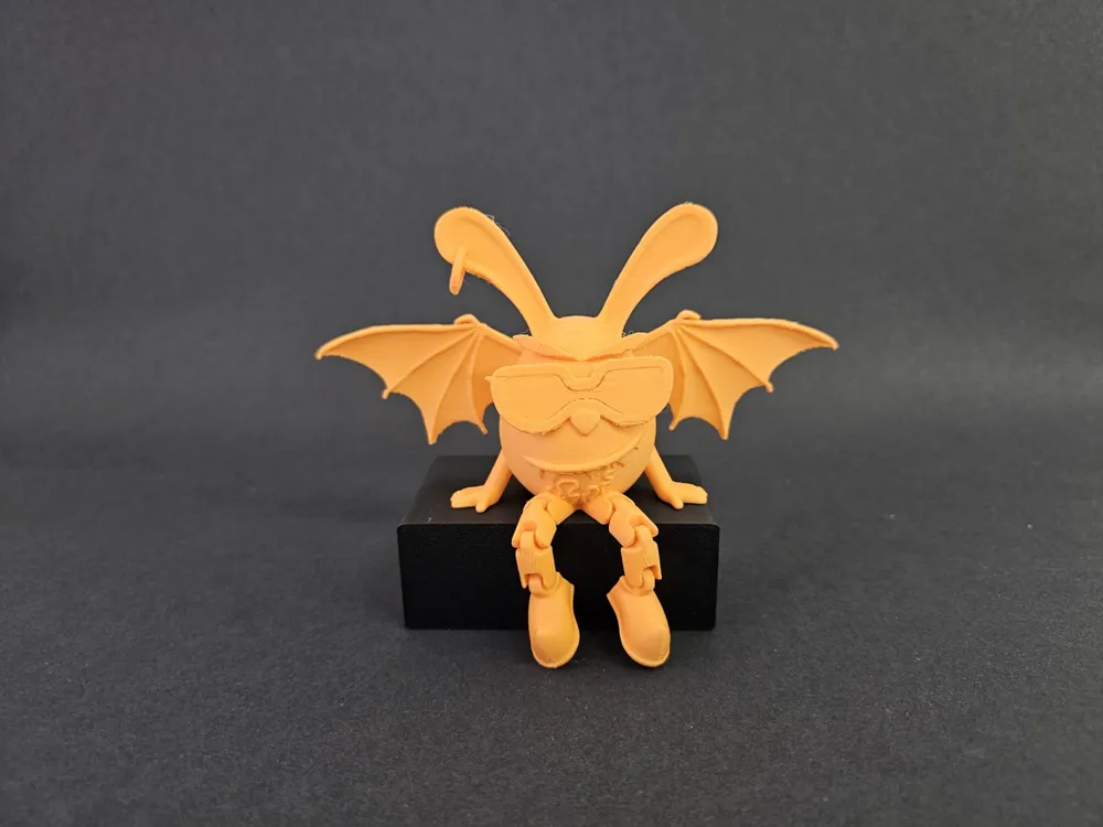 Cool Easter Devil Egg with Bunny Ears, arms legs by Ireality - MakerWorld