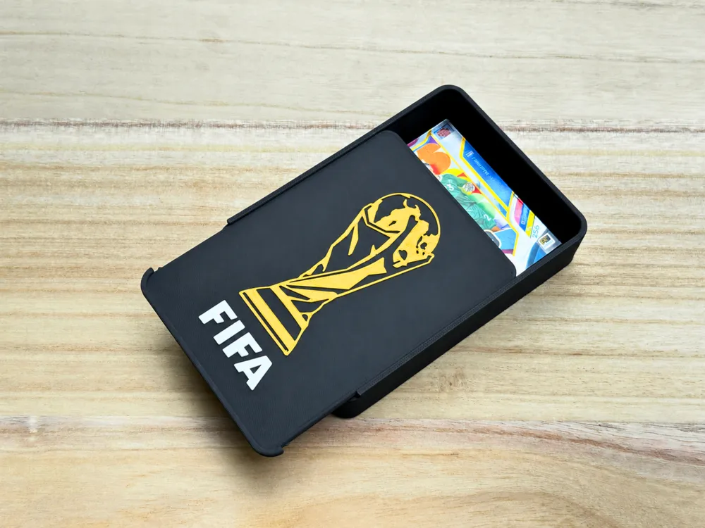Football Card & Sticker Box – Sliding Lid - Free 3D Print Model ...